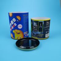 China Biodegradable Snacks Paper Food Cans With Metal Cover for sale
