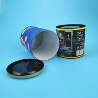 China Biodegradable Snacks Paper Food Cans With Metal Cover for sale