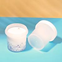 China OEM 200ml Plastic Food Jars Ice Cream Cup With Cap for sale