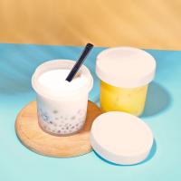 China OEM 200ml Plastic Food Jars Ice Cream Cup With Cap for sale