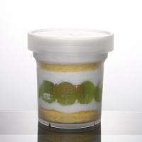 China 180ml Soup Ice Cream Reusable Plastic Cups With Lids for sale