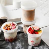 China 180ml Soup Ice Cream Reusable Plastic Cups With Lids for sale