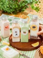 China 400ml Biodegradable Plastic Juice Bottles Boba Tea Container for sale