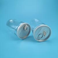 China Clear Wide Mouth Candy Cookie Jar 150ml Plastic Food Container With Easy Open Lid for sale