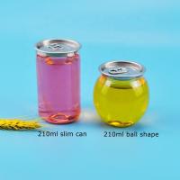 China BPA Free Transparent 200ml Plastic Empty Soda Cans for sale