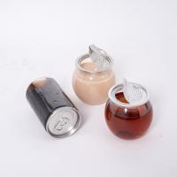 China 600ml Plastic Beverage Jar With Easy Open End Round Drinks Bottles for sale