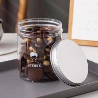 China Custom Christmas Santa Cookie Jar With Lid Plastic Jam container 1400ml for sale