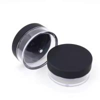 China ABS 20g Translucent Bling Loose Powder Container Non Spill for sale