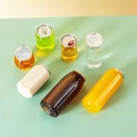 China 210ml Transparent Plastic Beverage Jar Pet Drink Bottle for sale