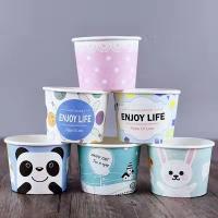 China OEM 10.82oz Disposable Paper Ice Cream Cups For Nuts Dried Fruits for sale