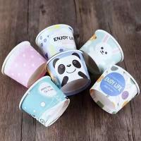 China OEM 10.82oz Disposable Paper Ice Cream Cups For Nuts Dried Fruits for sale