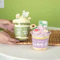 China Custom Plastic U Shape Disposable Bubble Tea Cups 500ml Food Grade for sale