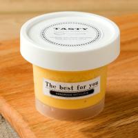 China Round Single Wall 180ml Ice Cream Balm Container With Lid for sale