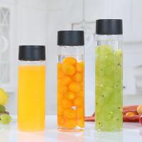 China 400ml 500ml PET Fruit Juice Voss Bottle 245mm Height Non Spill for sale