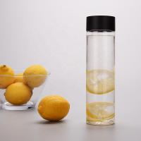 China 400ml 500ml PET Fruit Juice Voss Bottle 245mm Height Non Spill for sale