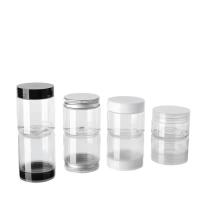 China 250ml Black PET Cream Jar Hair Product Body Scrub Packaging Bottles for sale