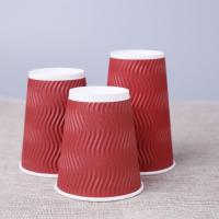 China ODM Double Wall Ripple 12oz Paper Muffin Cup With Lid for sale