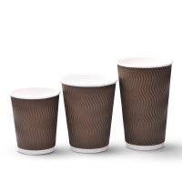China Non Spill 12oz Disposable Paper Coffee Cups With Lids Logo for sale