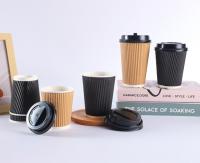 China Custom Printed Paper Coffee Cups 7Oz 16Oz Disposable for sale