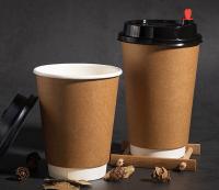 China Custom Printed Paper Coffee Cups 7Oz 16Oz Disposable for sale