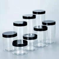 China 120ml Plastic Candy Cookie Jar Child Resistant PET Jar With Lid for sale