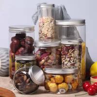 China 100mm Neck Dia Plastic Screw Cap Jars Cookies Mag Container 1460ml for sale