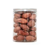 China Honey 750ml Clear Round Plastic Jar With Gold Screw Lid for sale