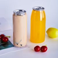 China 28g Transparent PET Plastic Easy Open Can For Soft Drink Juice Soda for sale