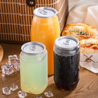 China 28g Transparent PET Plastic Easy Open Can For Soft Drink Juice Soda for sale