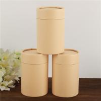 China Silkscreen Printing Paper Tube Container For Coffee Tea Kraft Cylinder Packaging for sale