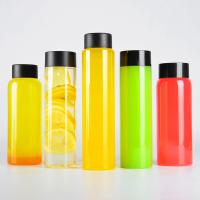 China 300ml 500ml Transparent Plastic Disposable Juice Bottles For Beverage for sale
