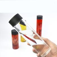 China 300ml 500ml Transparent Plastic Disposable Juice Bottles For Beverage for sale