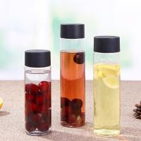 China 300ml 500ml Transparent Plastic Disposable Juice Bottles For Beverage for sale