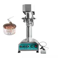 China 20pcs / Min Can Sealing Machine For Plastic Containers Coffee Canning Machine for sale