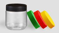 China 360ml 450ml 600ml Plastic Food Jars Peanut Butter Container for sale