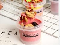 China Clear Plastic 200ml 350ml 500ml Packaging Ice Cream Bowls / Cups for sale