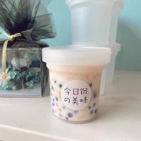 China Food Grade Plastic Ice Cream Container With Cover Custom Ice Cream Cup for sale