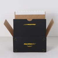 China Shipping Carton Box Self Adhesive Zipper Tear Corrugated Paper Packaging Box for sale