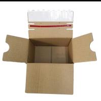 China Shipping Carton Box Self Adhesive Zipper Tear Corrugated Paper Packaging Box for sale