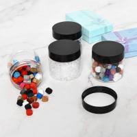 China Clear Empty Cosmetic Jars With Lids 4 Oz In Bulk Screw Cap Plastic Jars for sale