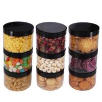 China Clear Empty Cosmetic Jars With Lids 4 Oz In Bulk Screw Cap Plastic Jars for sale