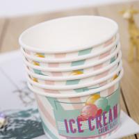 China Paper Custom Ice Cream Containers Ice Cream Packaging Box for sale