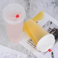 China PET Boba Cups And Lids 32 Oz Plastic Cups With Lids Sample Freely for sale