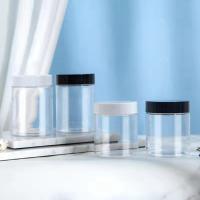 China 120ml Plastic Matte Cosmetic Storage Jars With Lid , Cosmetic Sample Containers for sale