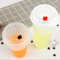 China Custom Take Away Disposable Coffee Cups 700ml Plastic Juice Cup for sale