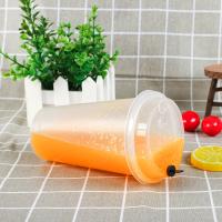 China Custom Take Away Disposable Coffee Cups 700ml Plastic Juice Cup for sale