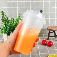 China Custom Take Away Disposable Coffee Cups 700ml Plastic Juice Cup for sale