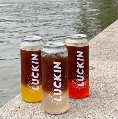 China PET Empty Plastic Beverage Can 350ml 500ml Beer Soda Milk Tea Coffee Juice With Aluminum Ring Pull Lid for sale