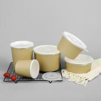 China 100% Eco Friendly Take Out Kraft Paper To Go Soup Bowls With Lid for sale