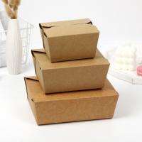 China Flexo printing In Bulk Sushi Paper Box Food Delivery Box With Lid for sale